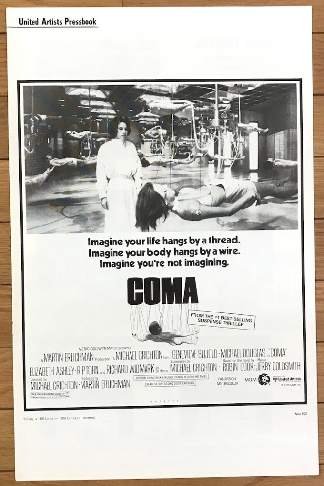 Coma (1978) Pressbook